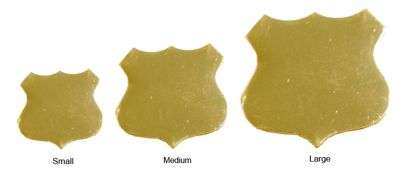 Side Shield Flat – Gold – NZ Trophies