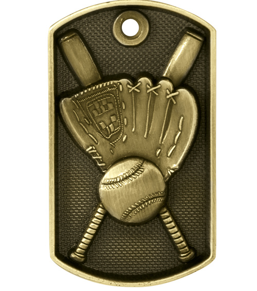 Softball/Baseball Medal – Dog Tag – NZ Trophies