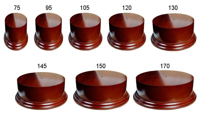 Round Wood Bases – NZ Trophies