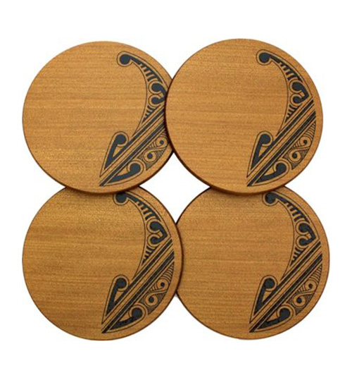 Dolphin-Kauri-Coaster-Set – NZ Trophies