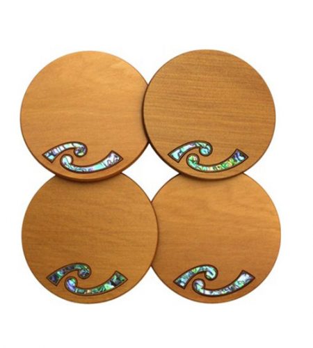 Koru-Ngaru-Kauri-Coaster-Set – NZ Trophies
