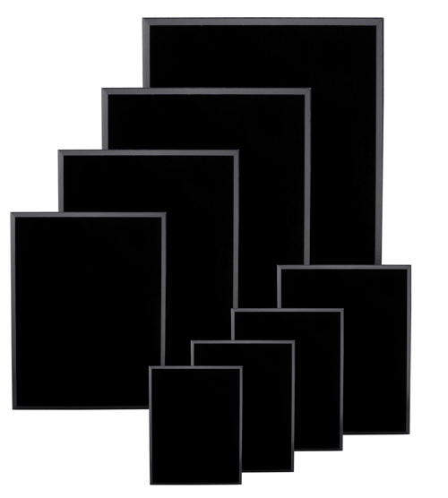 Black Plaque – Black & Silver Plate – NZ Trophies