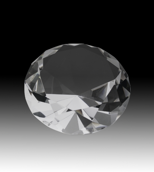 Crystal Diamond Paperweight – NZ Trophies