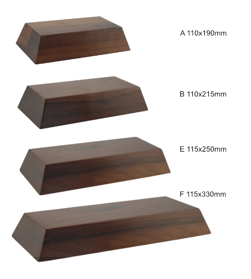 Walnut Taper Bases – NZ Trophies
